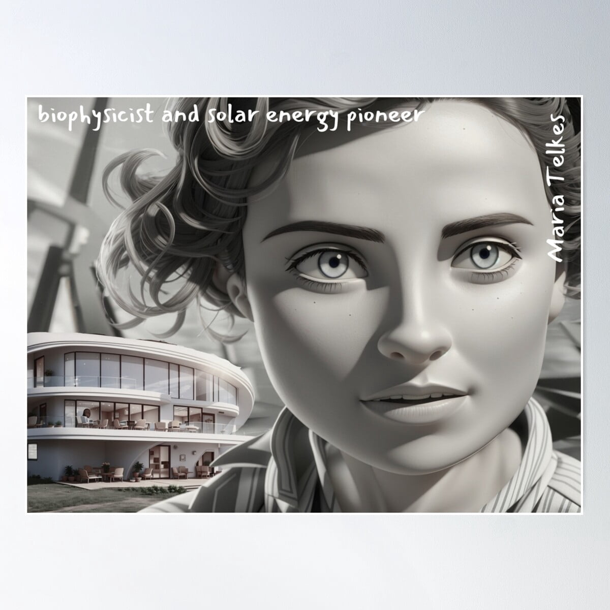 Maria Telkes - Solar Energy Pioneer Poster Wall Art, Modern Wall Decor ...