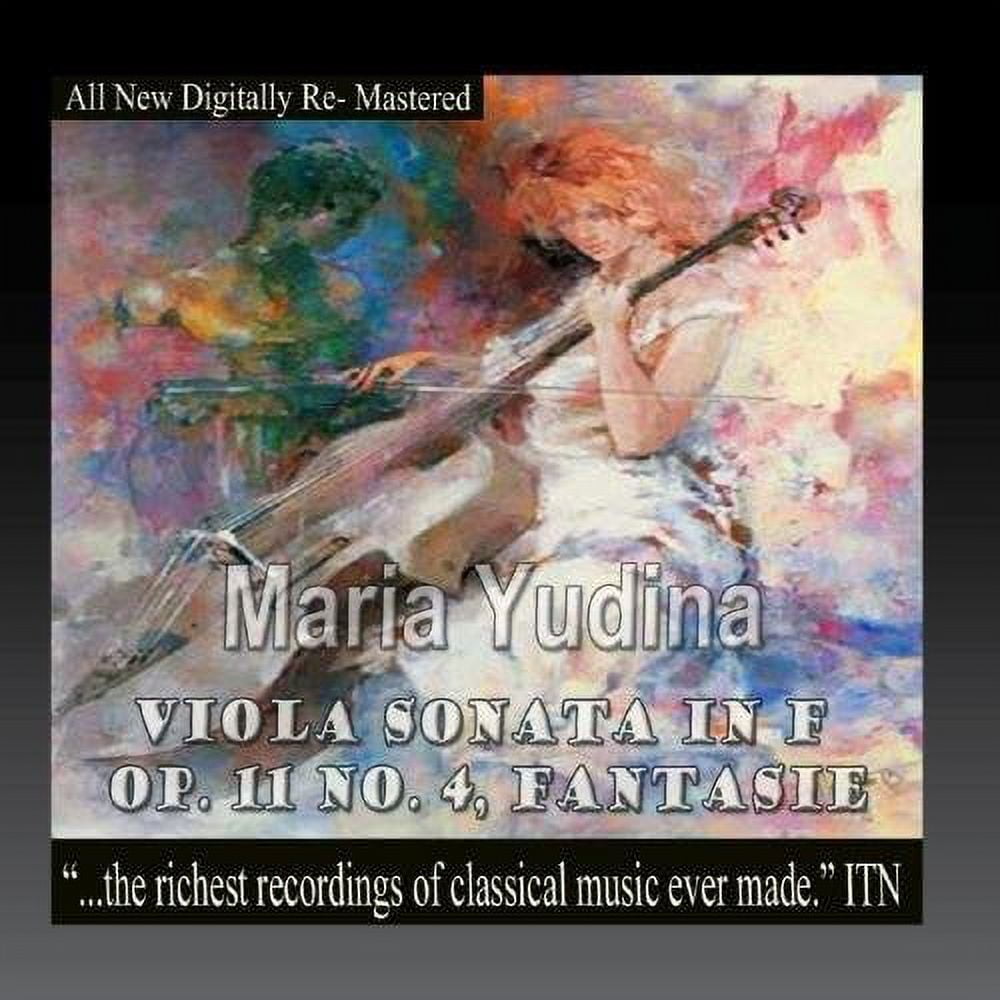 Maria Yudina - Maria Yudina - Viola Sonata In F Op. 11 No. 4. Fantasie - Classical - CD ...