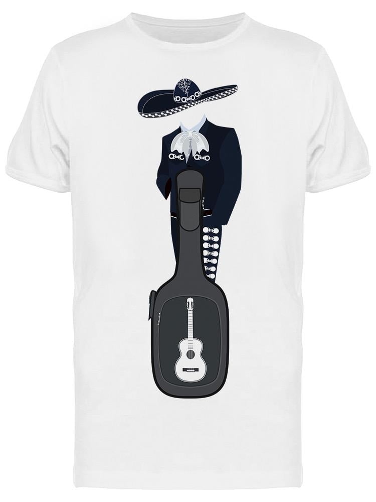 Mariachi Musician Guitar Case T-Shirt Men -Image by Shutterstock, Male ...