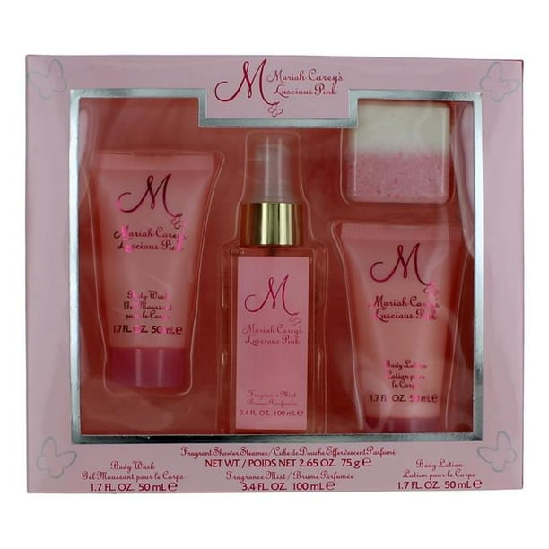 Mariah Carey Luscious Pink, 4 Piece Gift Set for Women - Walmart.com