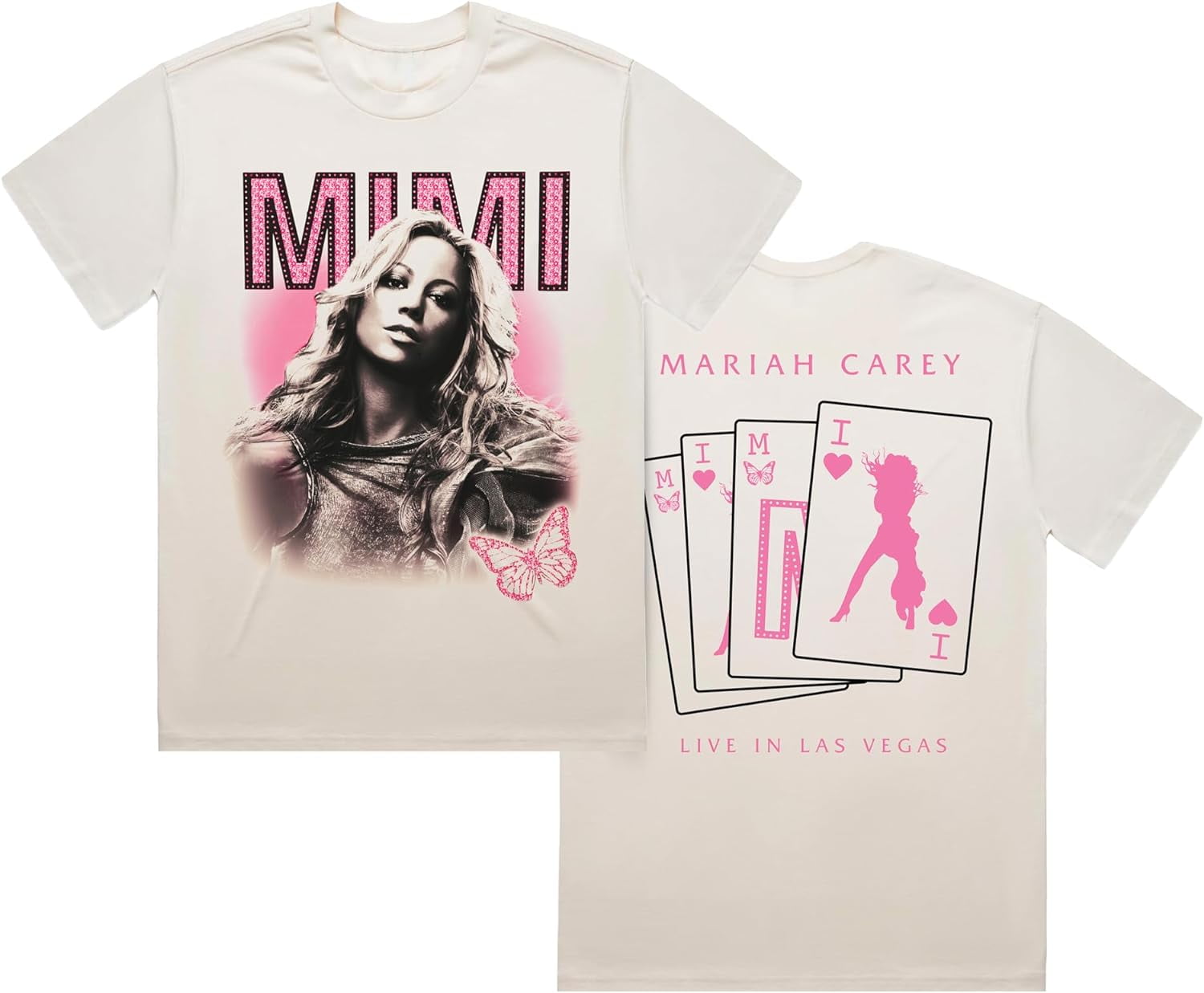 Mariah Carey Official Merch Mimi Live in Las Vegas T-Shirt - Walmart.com