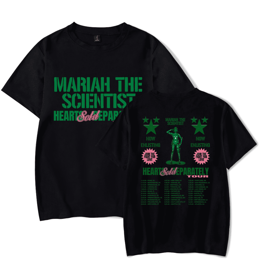 Mariah the Scientist Merch Hearts Sold Separately Tour 2026 T-Shirt ...