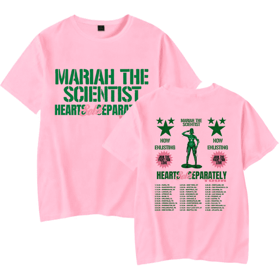 Mariah the Scientist Merch Hearts Sold Separately Tour 2026 T-Shirt ...