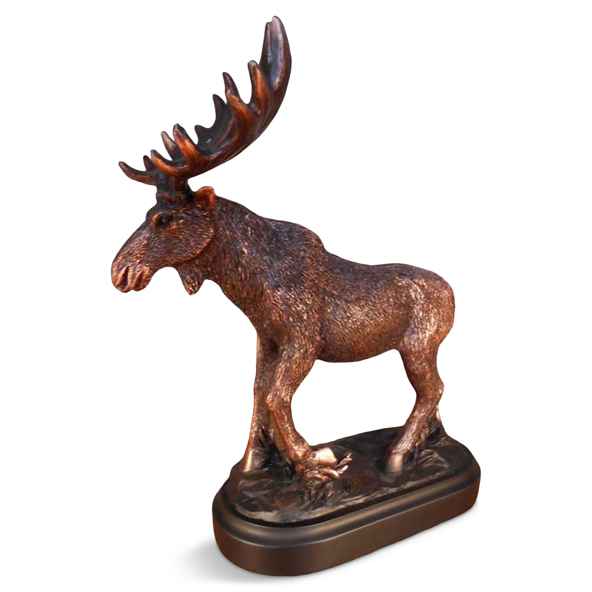 Marian Imports F13122 7 x 7 in.Treasure of Nature Howling Bronze Moose ...