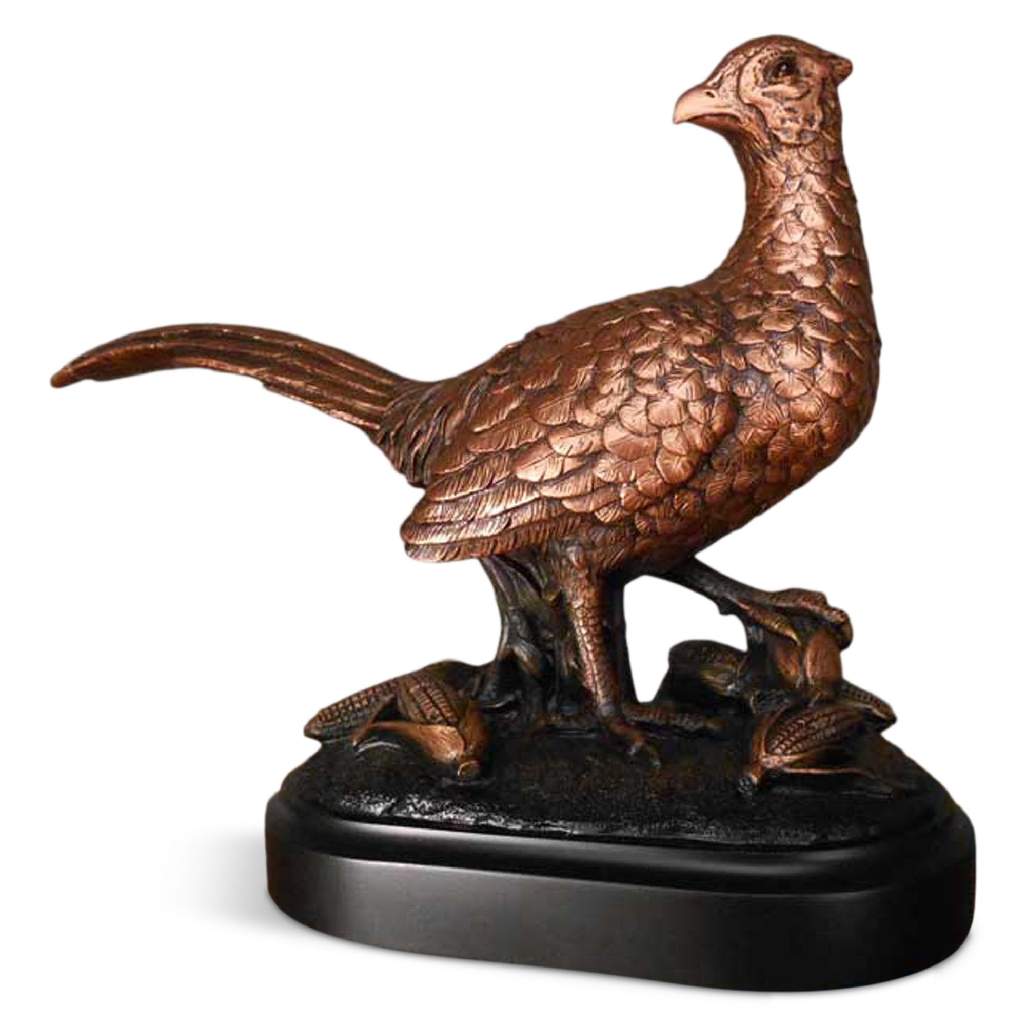 Marian Imports M1010 Pheasant Bronze Plated Resin Sculpture - Walmart.com