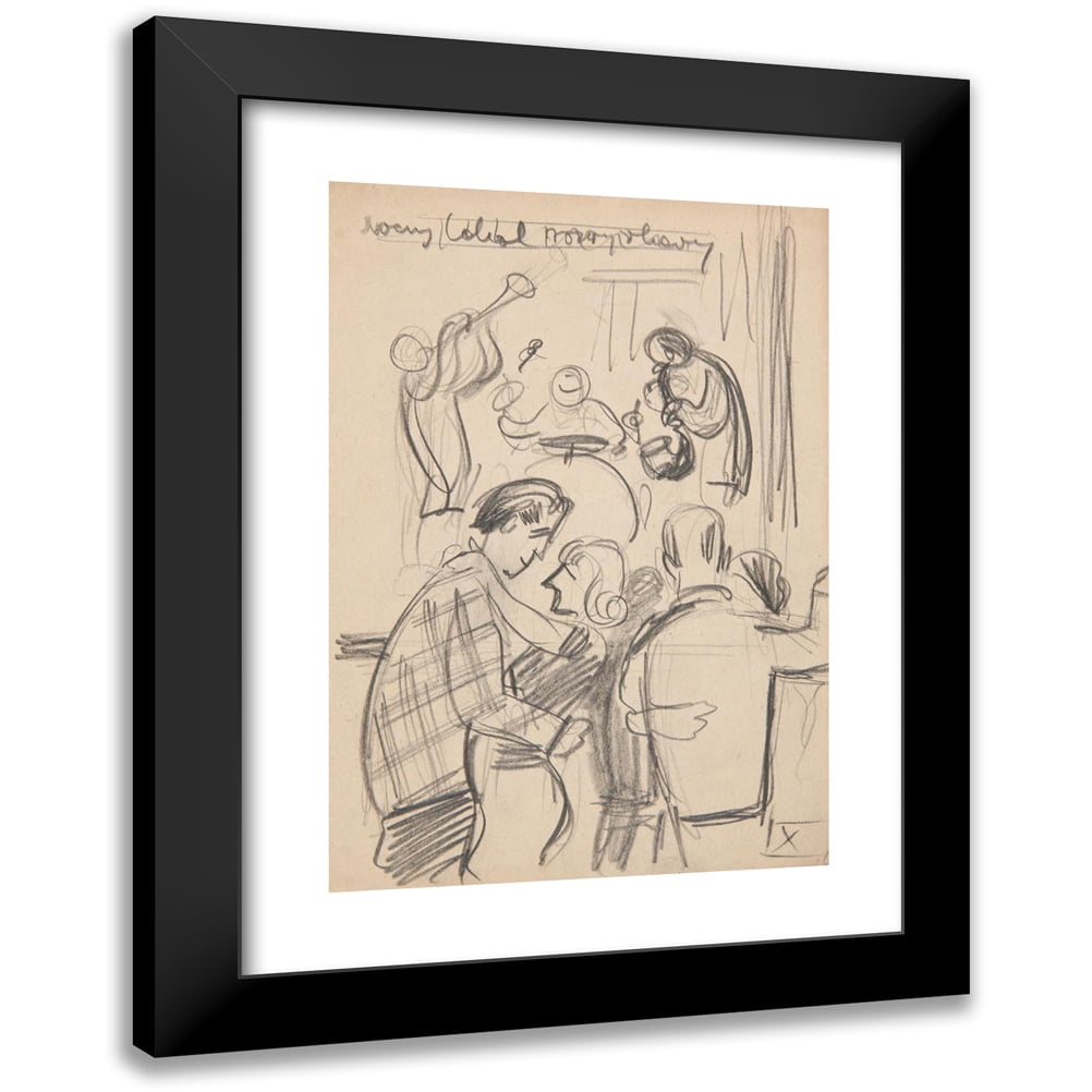 Marian Kopf 11x14 Black Modern Framed Museum Art Print Titled - Night ...