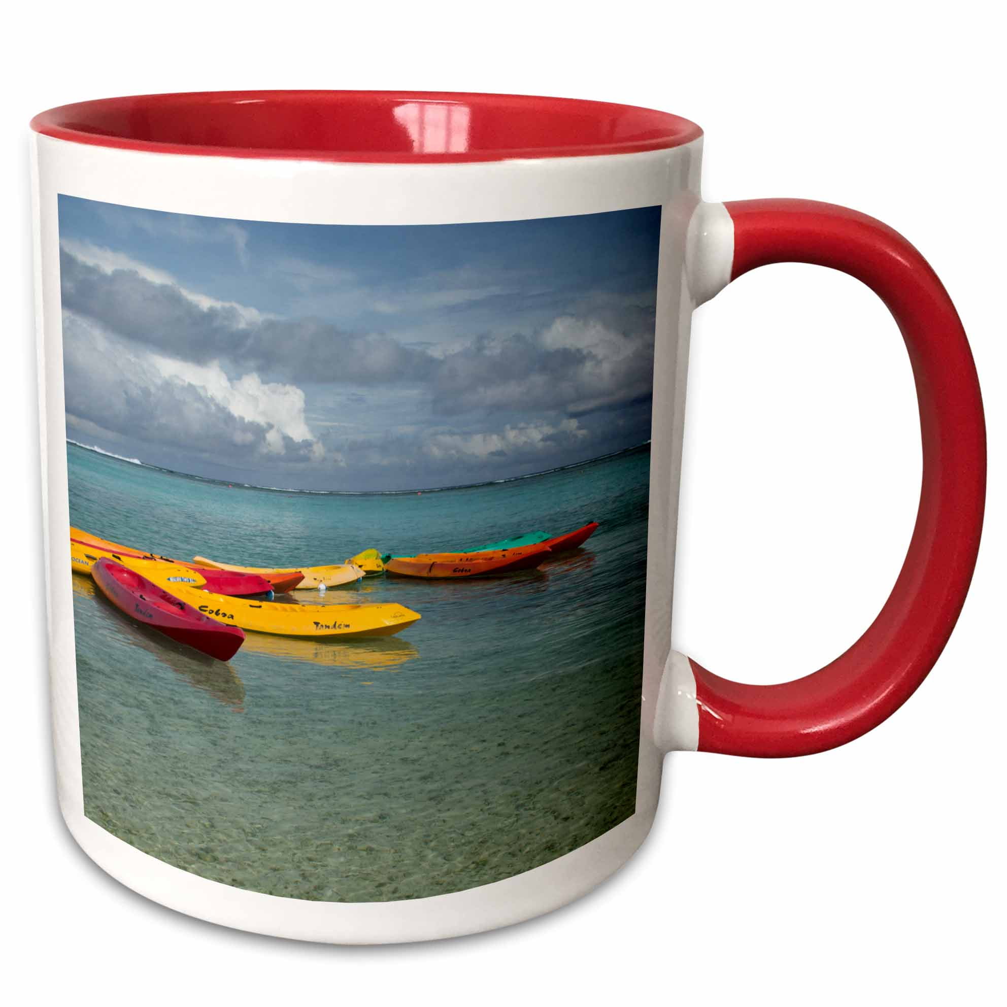 3drose, Mariana Islands, Tamuning. Colorful Boats Along Popular Ypao ...