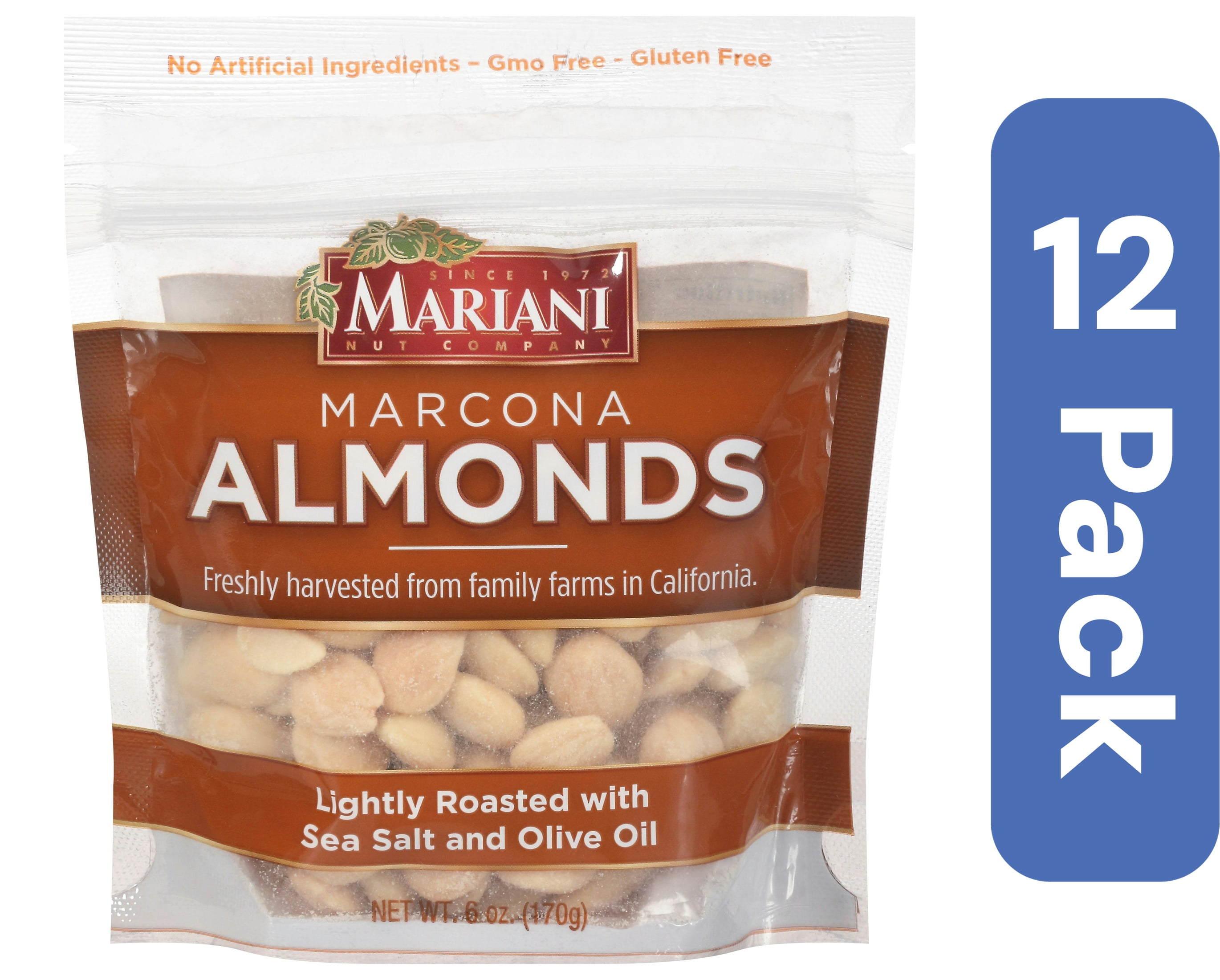 Mariani Brand Nut Almond Marcona Roasted (Pack of 12) - Walmart.com