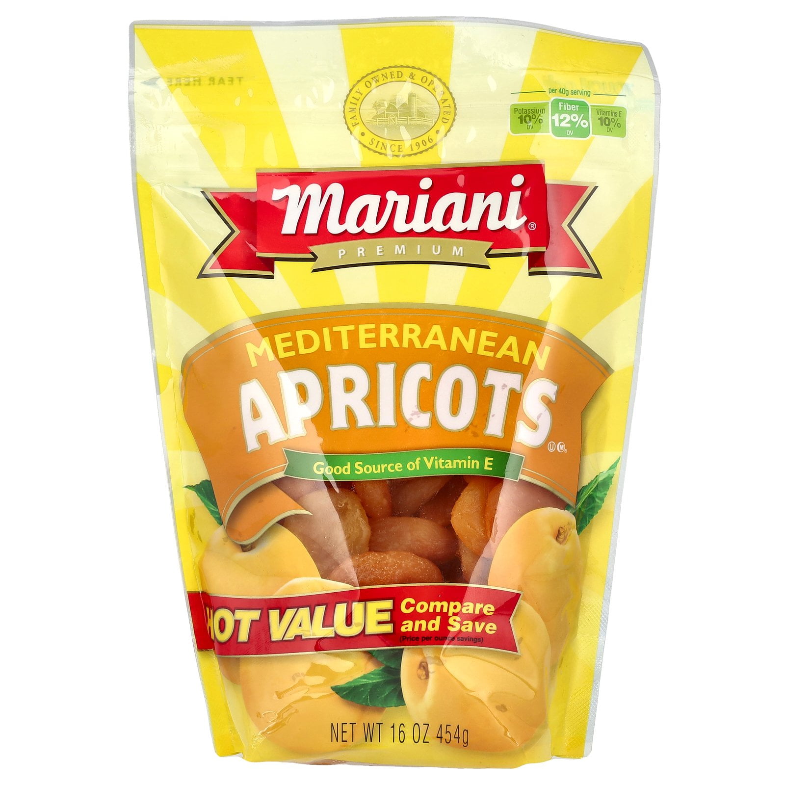 Mariani, Dried Mediterranean Apricots, family size - Walmart.com