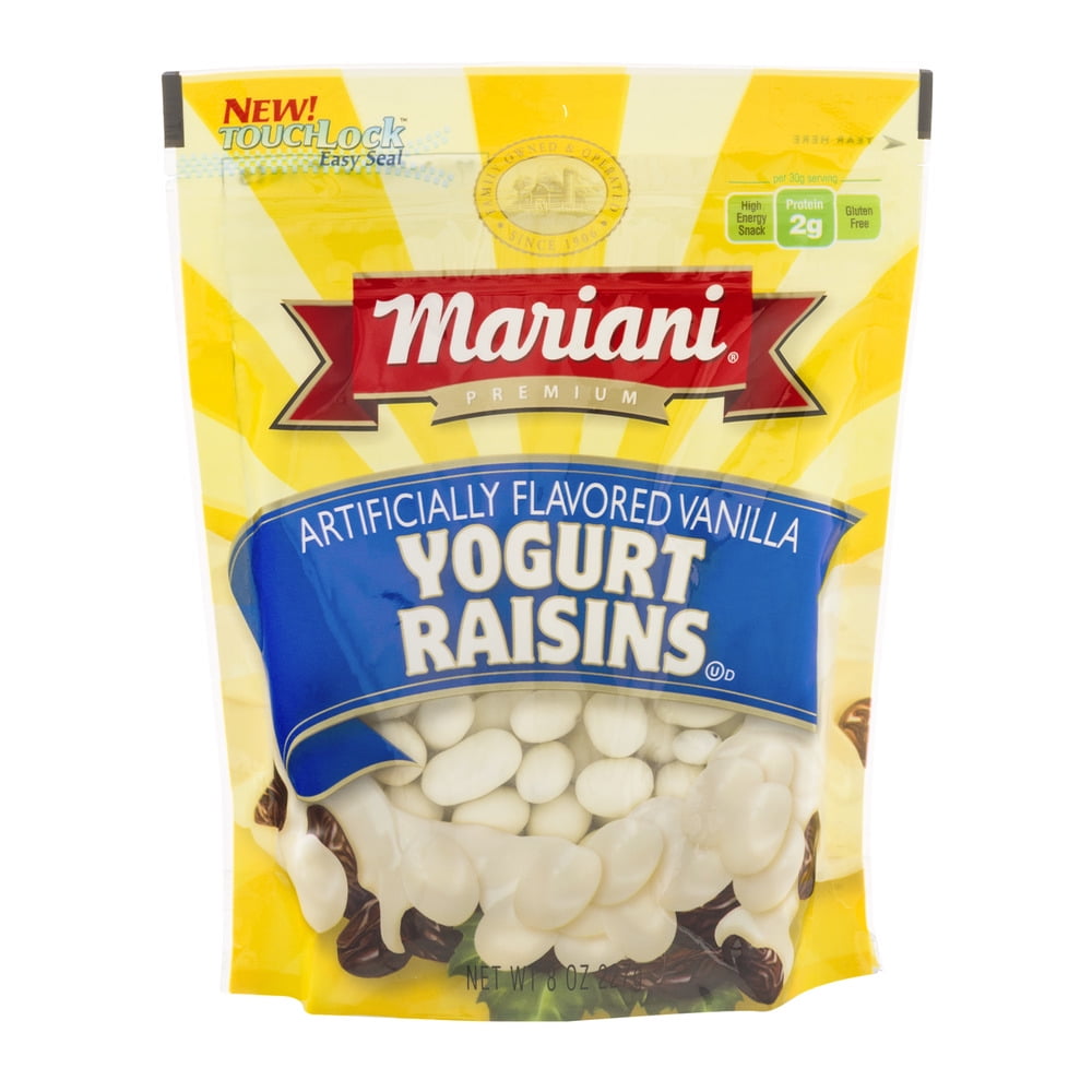 Mariani Gluten-Free Vanilla Flavored Yogurt Raisins, 8 Oz. - Walmart.com