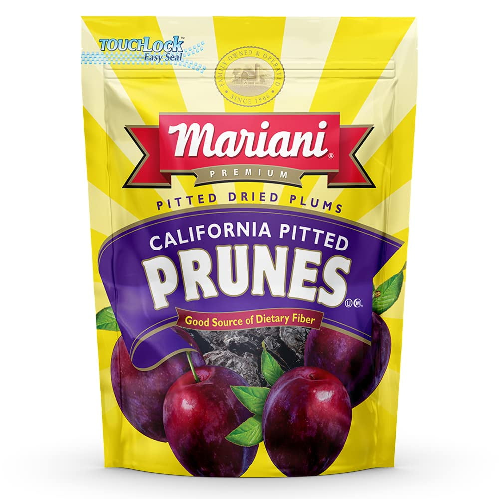 Mariani Pitted Prunes, 7 oz Pack of 2, Dried Fruit Plum, Dietary Fiber ...