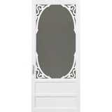 Marianna Durable White Vinyl Screen / Storm Door with Removable Glass ...