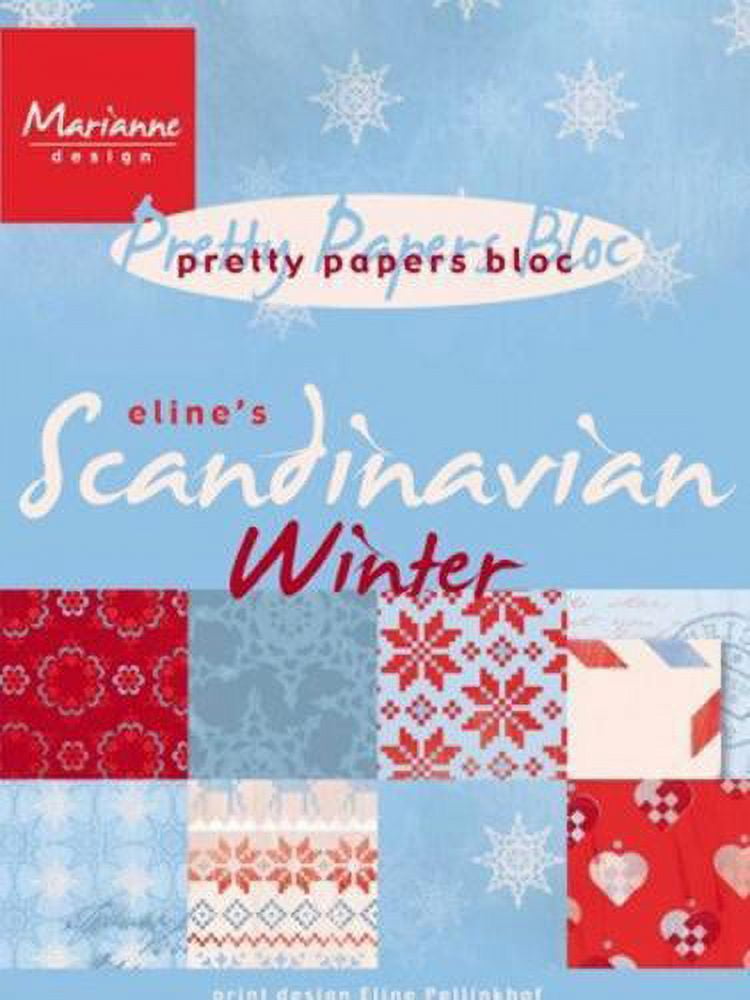 Marianne Design A5 Pretty Paper Bloc Eline's Scandinavian Winter ...