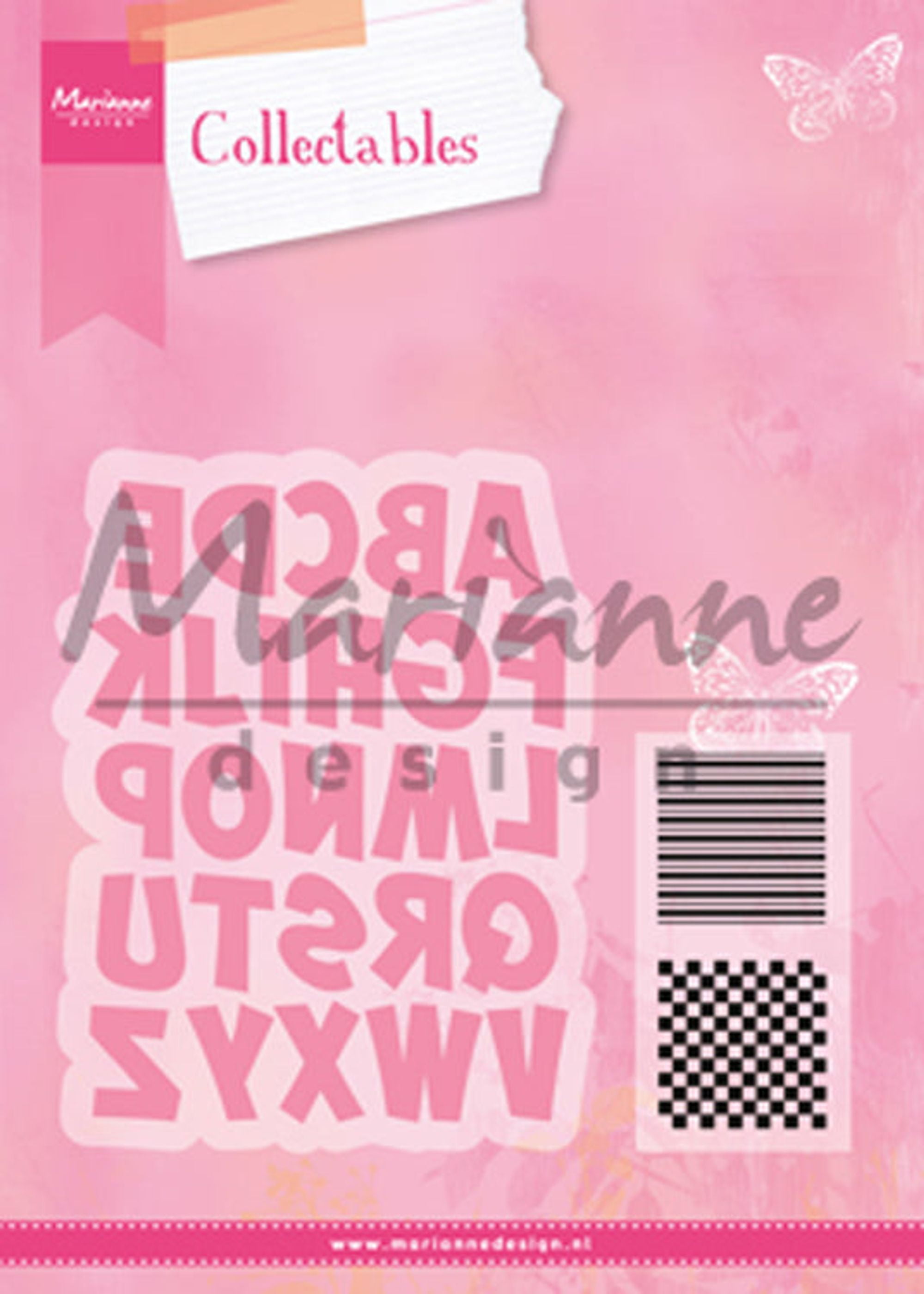 Marianne Design Collectables Dies W/Stamps-Alphabet, .75"x.75", to 1.25 ...