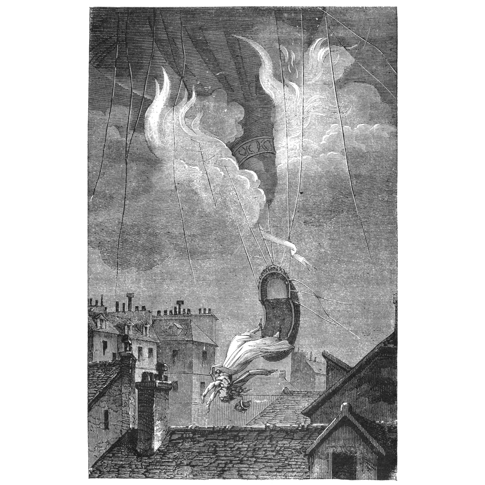 Marie Blanchard 1819. Nthe Death Of Marie Blanchard Wife Of Aeronaut Jean Pierre Blanchard When ...