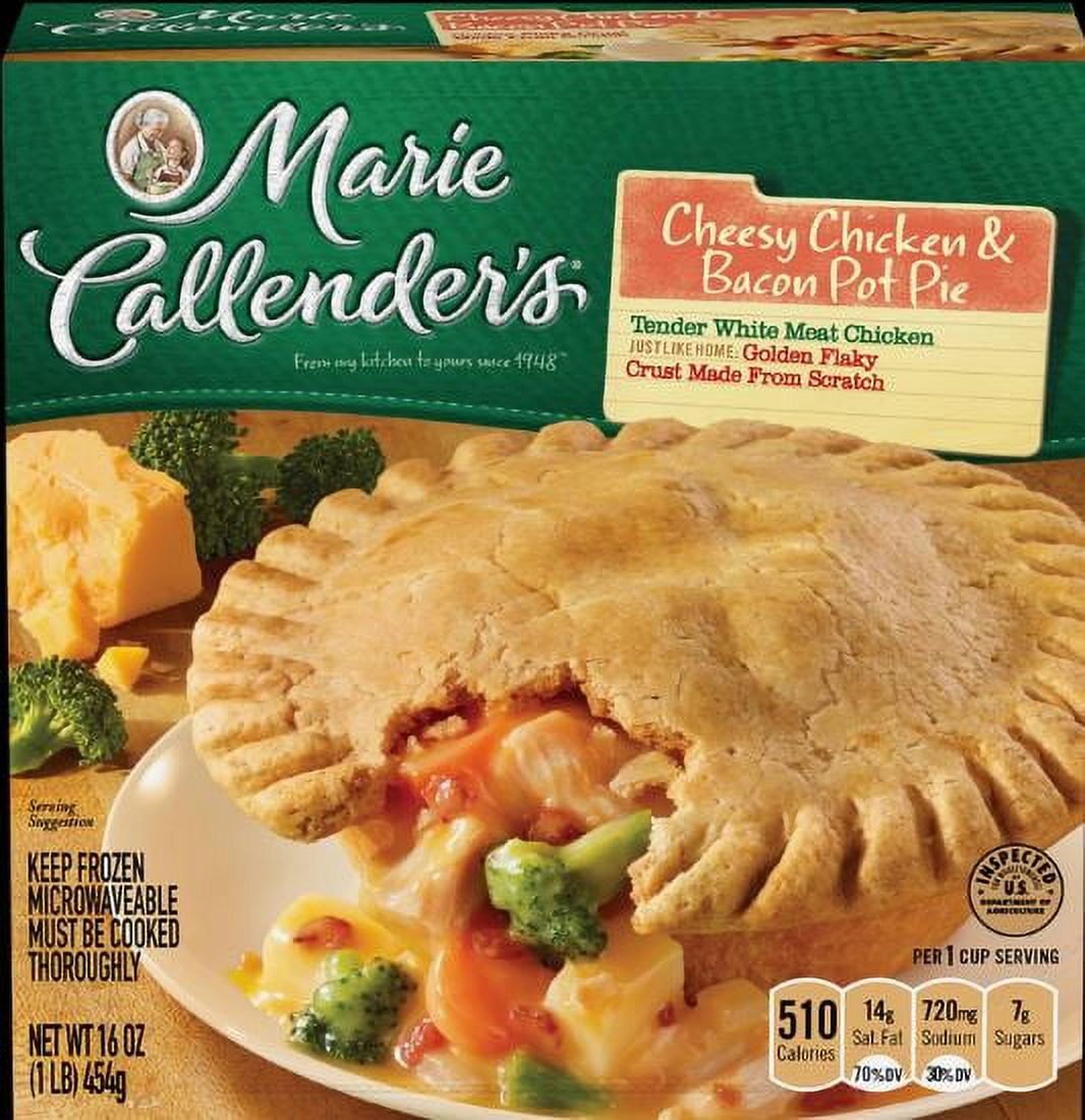 Marie Callender’s Cheesy Chicken & Bacon Pot Pie, 16 Ounce - Walmart.com