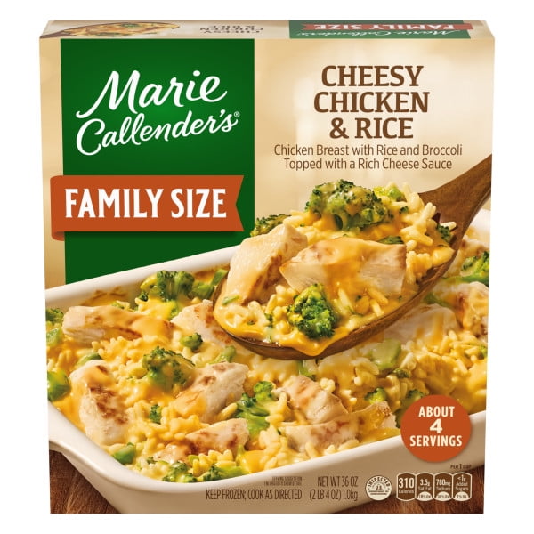 Marie Callender's Family Size Cheesy Chicken and Rice, Frozen Meal, 36 ...
