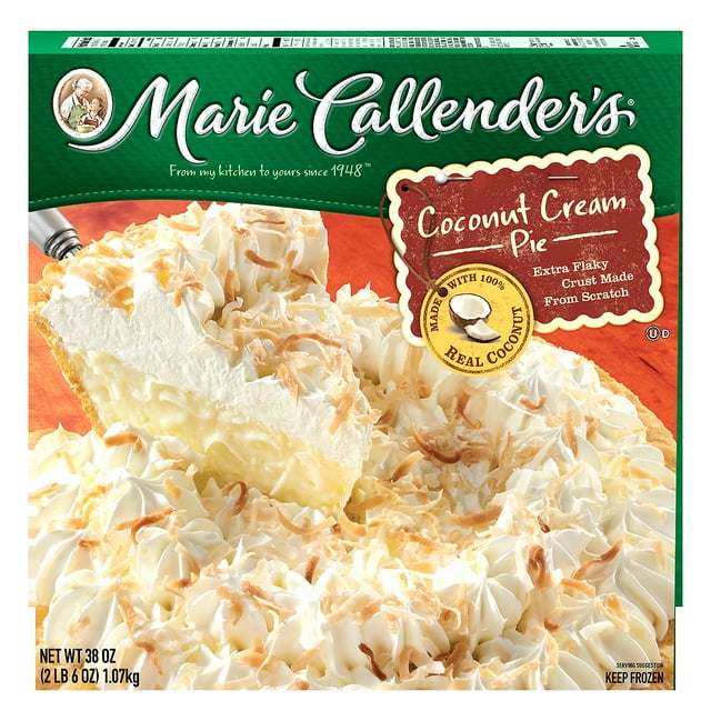 Marie Callender's Frozen Pie Dessert, Coconut Cream, 38 Ounce - Walmart.com