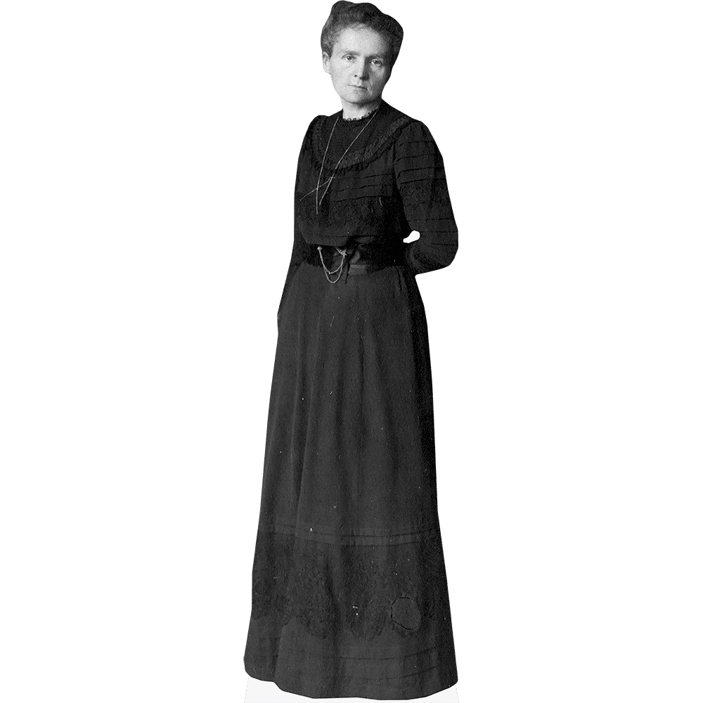 Marie Curie (BW) Lifesize Cardboard Cutout Standee - Walmart.com