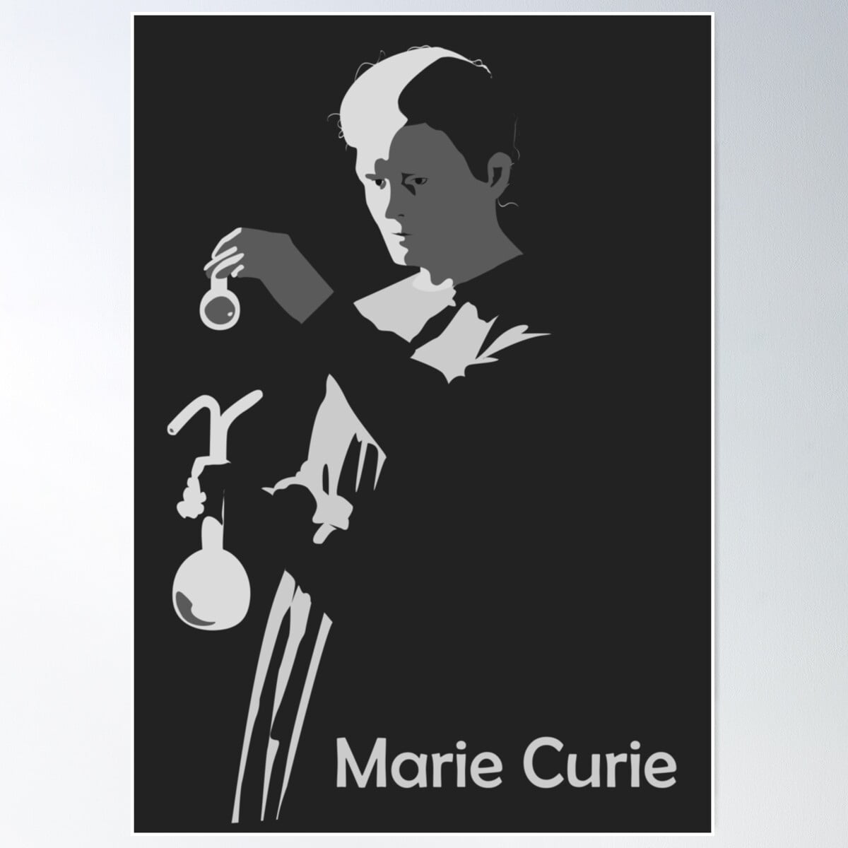 Marie Curie Print Poster Science Wall Art Physics Shirt Chemistry ...