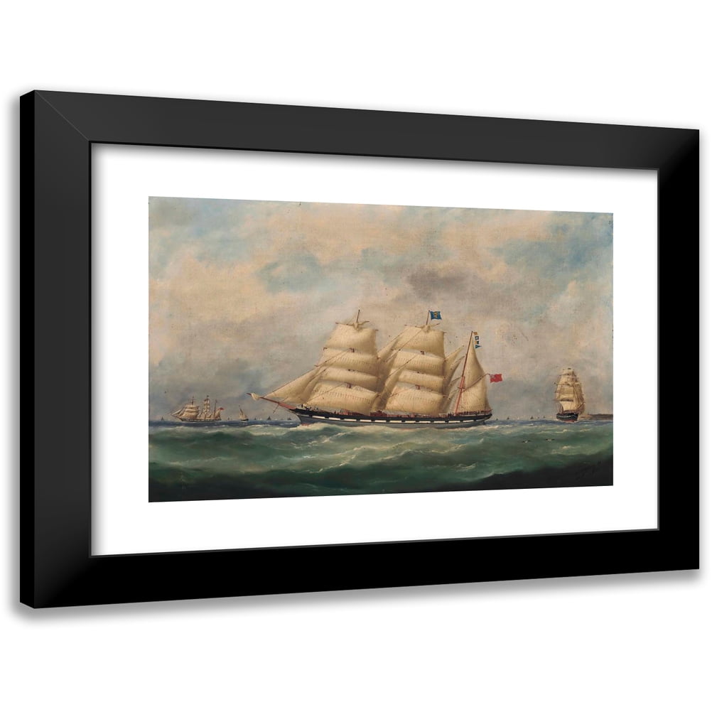 Marie-Edouard Adam 18x13 Black Modern Framed Museum Art Print Titled ...