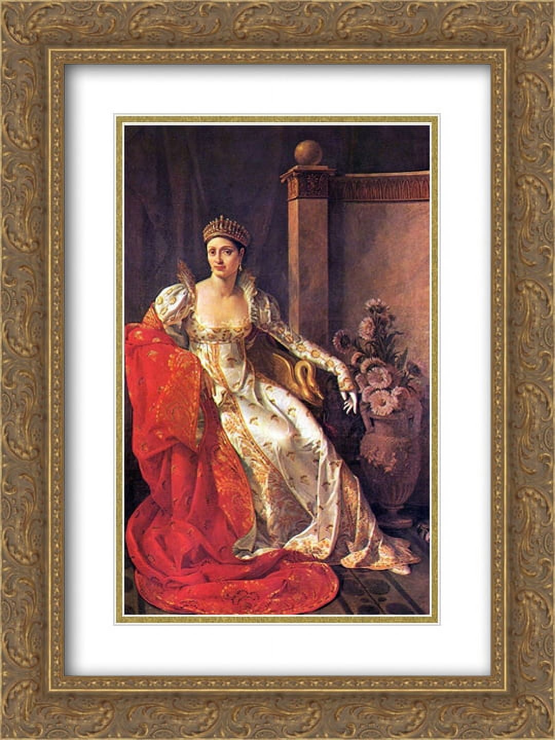 Marie Guillemine Benoist 2x Matted 18x24 Gold Ornate Framed Art Print ...