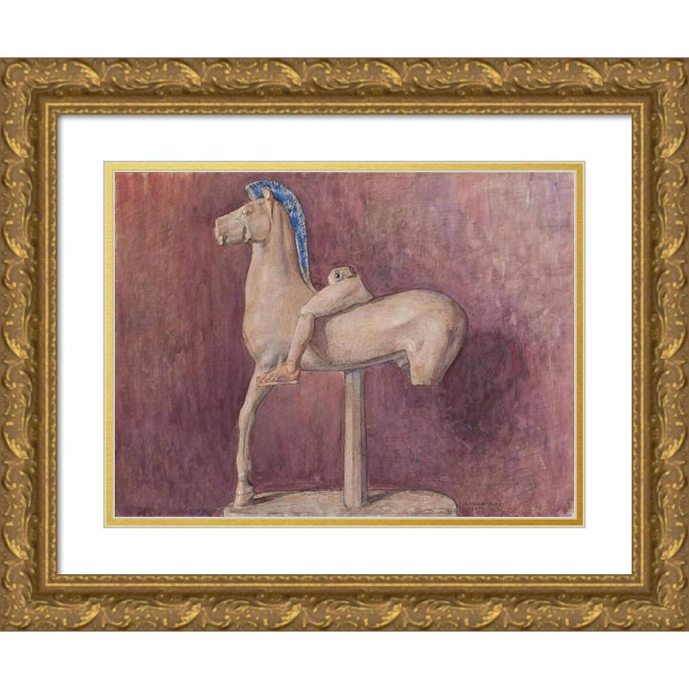 Marie Henriques 14x12 Gold Ornate Wood Frame and Double Matted Museum ...