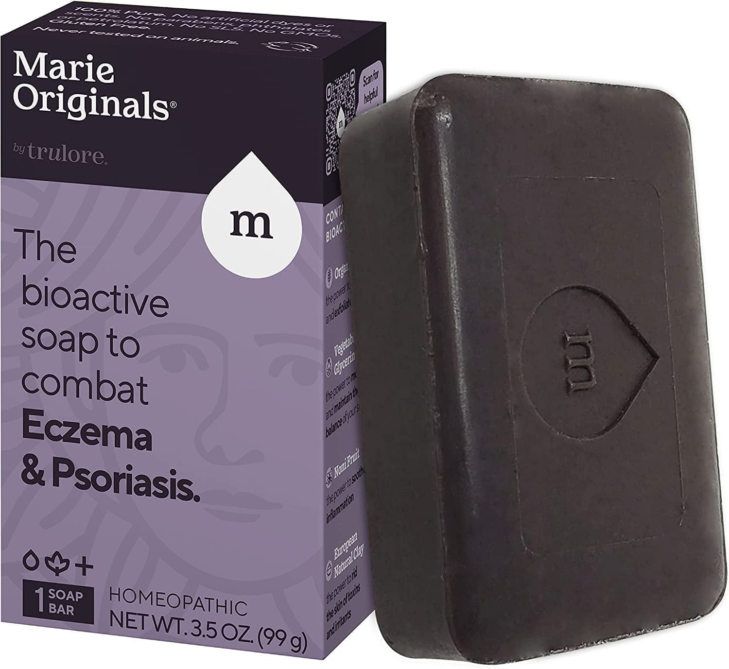 Marie Originals Eczema Face Soap Body Wash Bar – All Natural Psoriasis ...