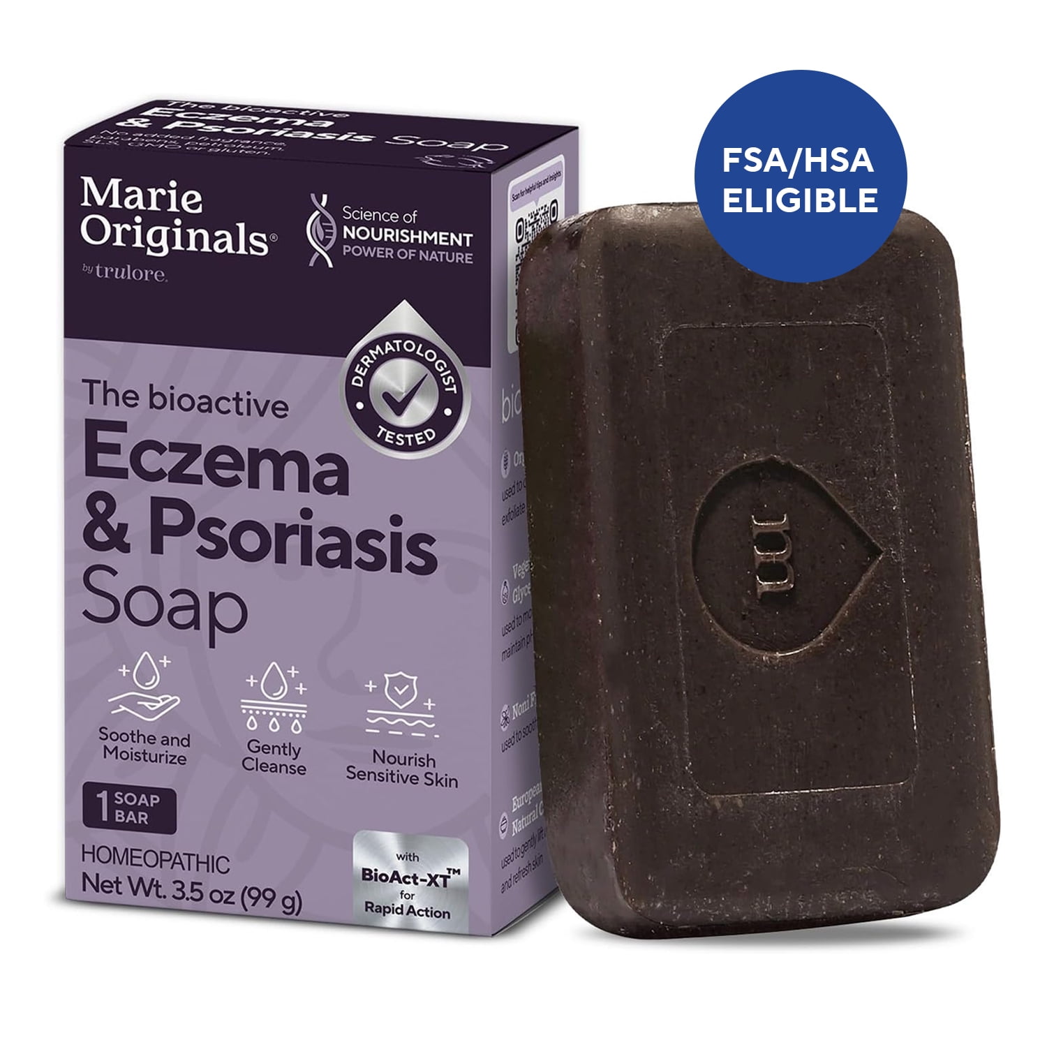 Marie Originals Gentle Cleansing Bar Soap for Dry or Flaky Skin ...