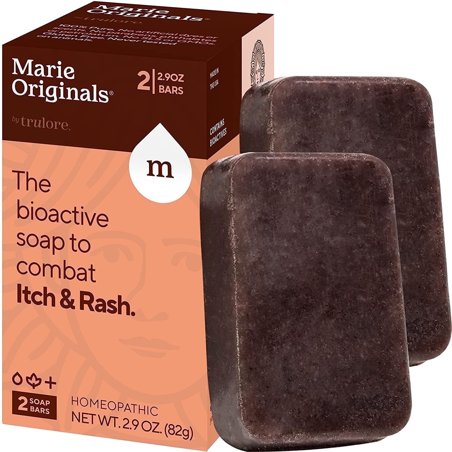 Marie Originals Itch Relief Soap, Oatmeal and Herbal Formula for Skin ...