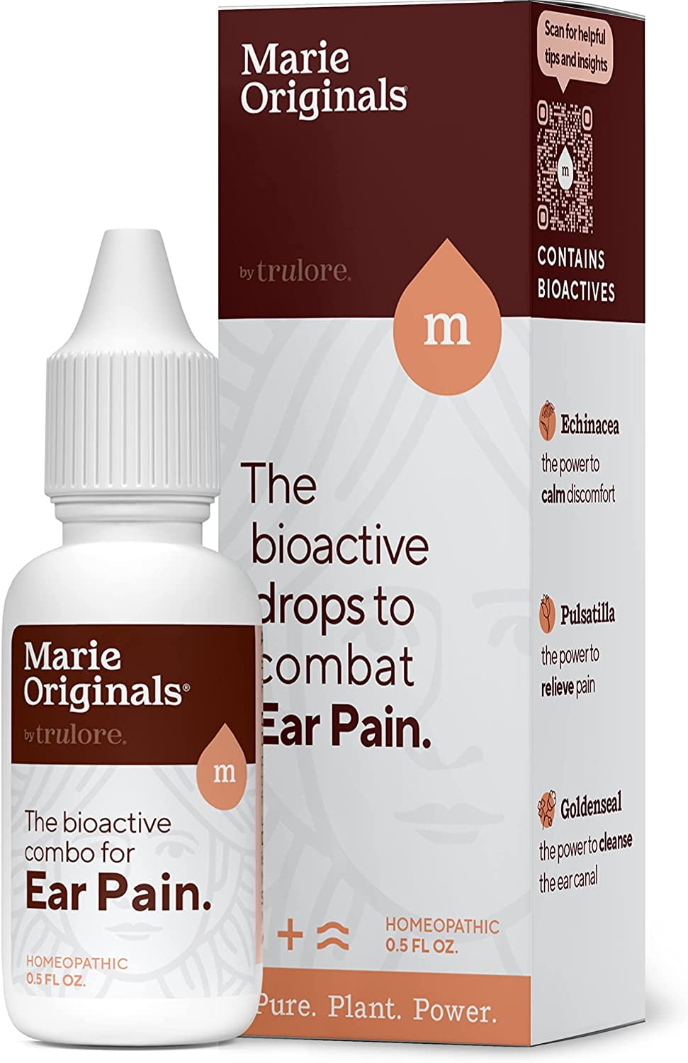 Marie Originals The Bioactive Ear Pain Relief Drops, 0.5 Oz, 3 Pack ...