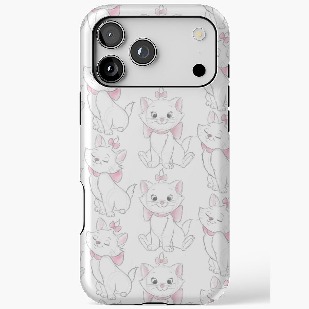 Marie Pattern Aristocats Cute Cat Phone Cover for iPhone 11 12 13 14 15 ...
