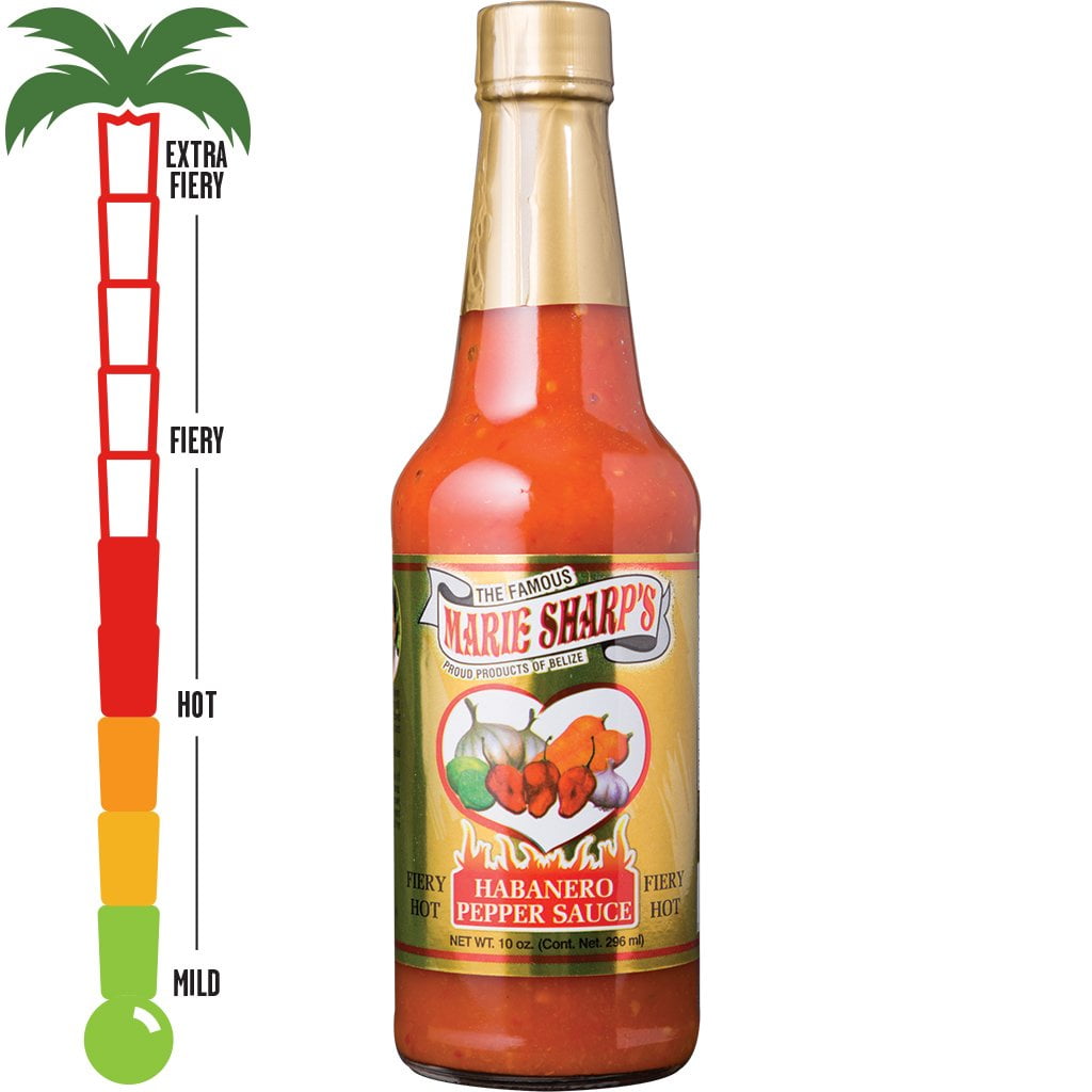 Marie Sharp's Fiery Hot Habanero Pepper Sauce, 10 oz - Walmart.com