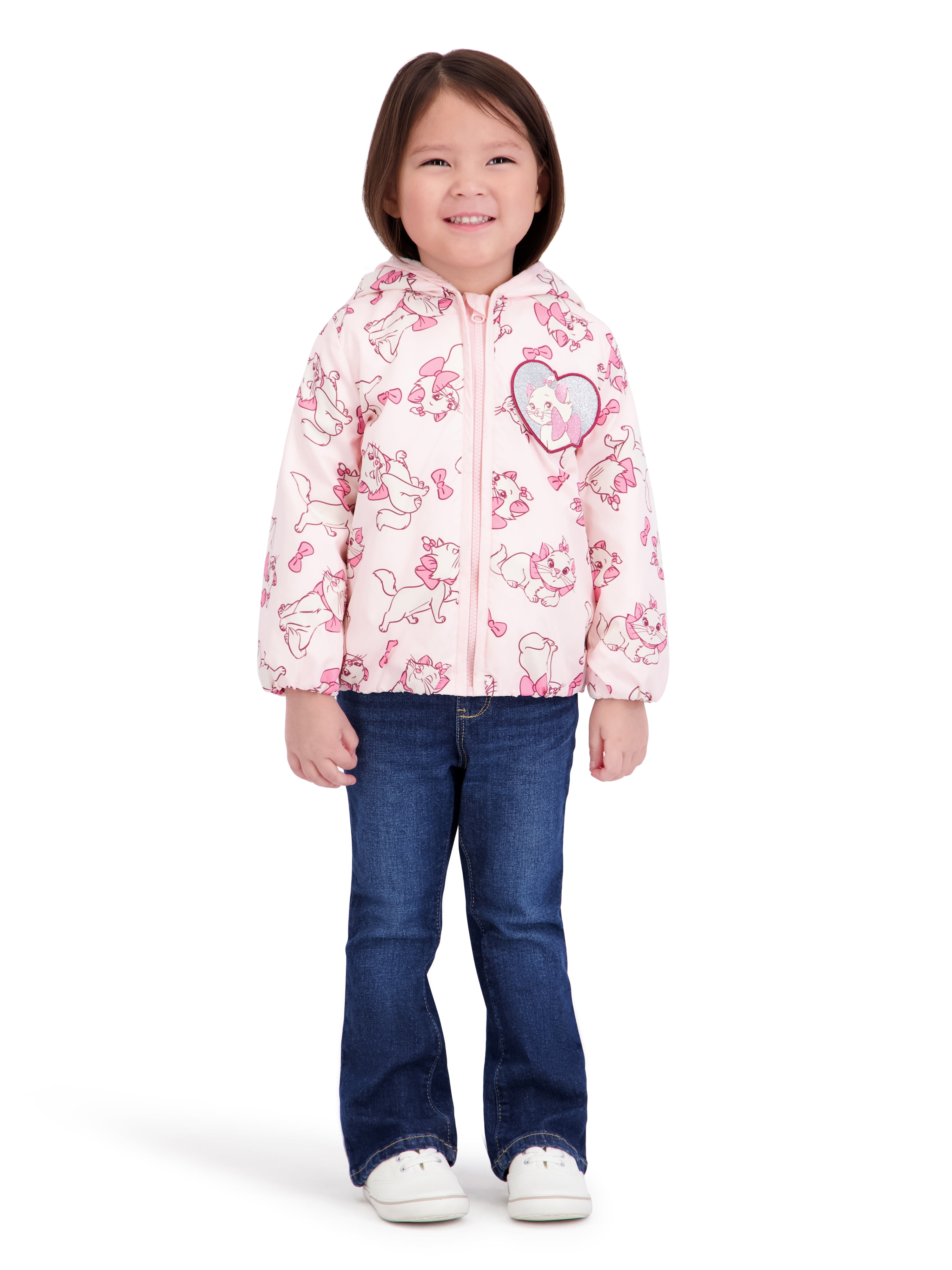 Character Toddler Girl Jacket with Hood and Ears, Sizes 12M-5T ...