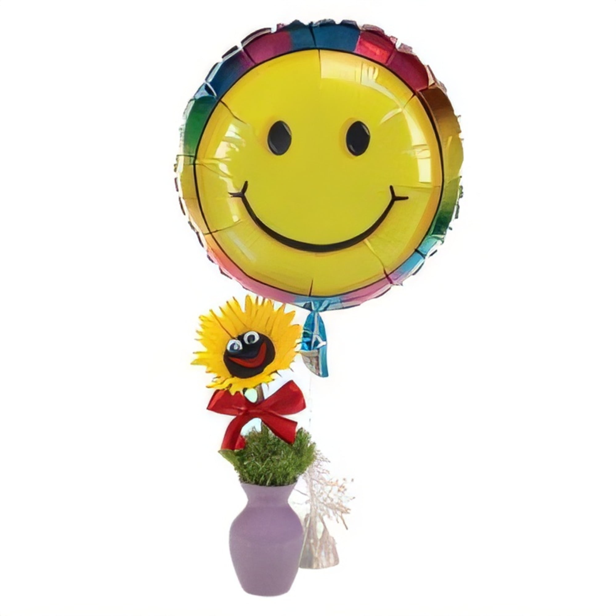 Marie-derla Emmanuel - Sunny and Bright Wishes - Smiley Face Balloon - Walmart.com