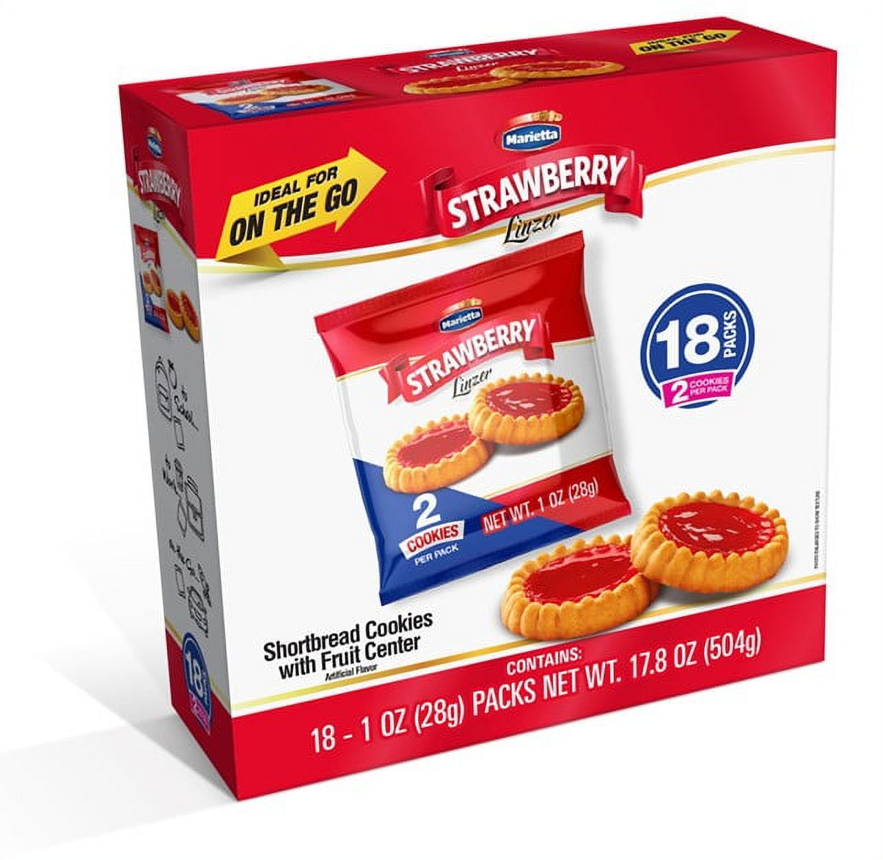 Marietta Strawberry Tarts 18 On the Go Packs 18oz - Walmart.com
