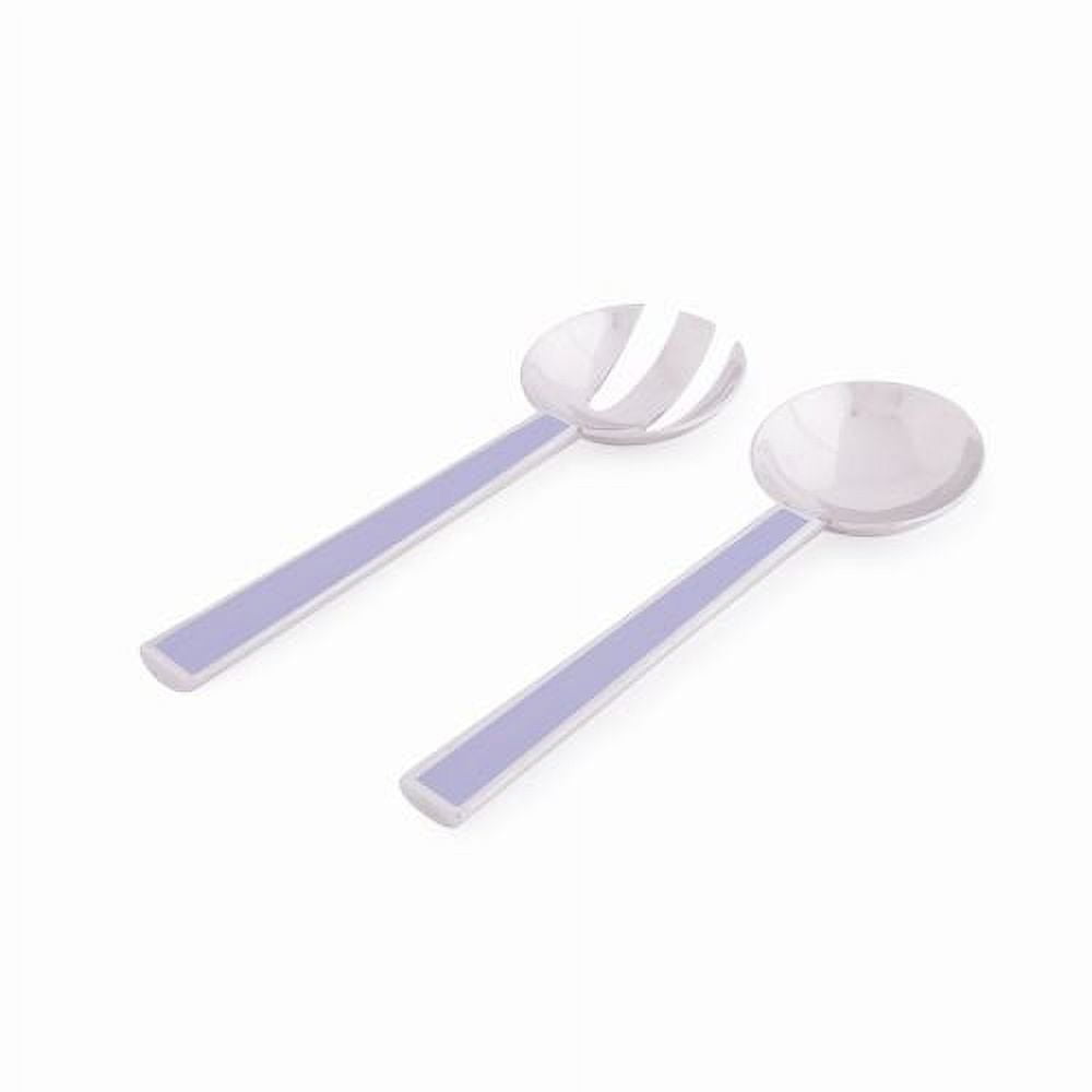 Marigold Artisans Silver/Periwinkle Enamel Serving Set - Walmart.com
