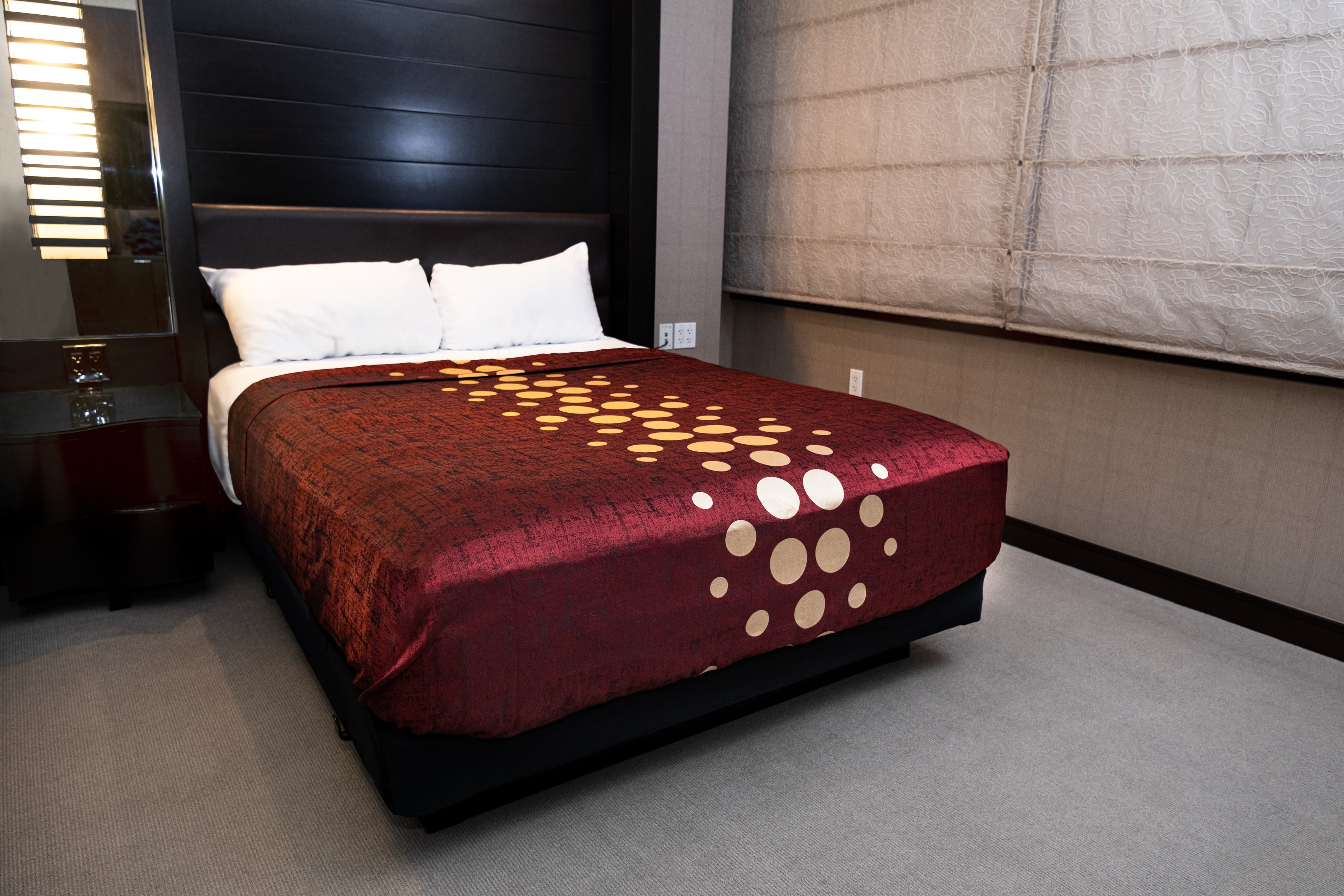 Marigold Bedding Decorative Top Sheet Polka Dots Cherry Red/Beige Full ...