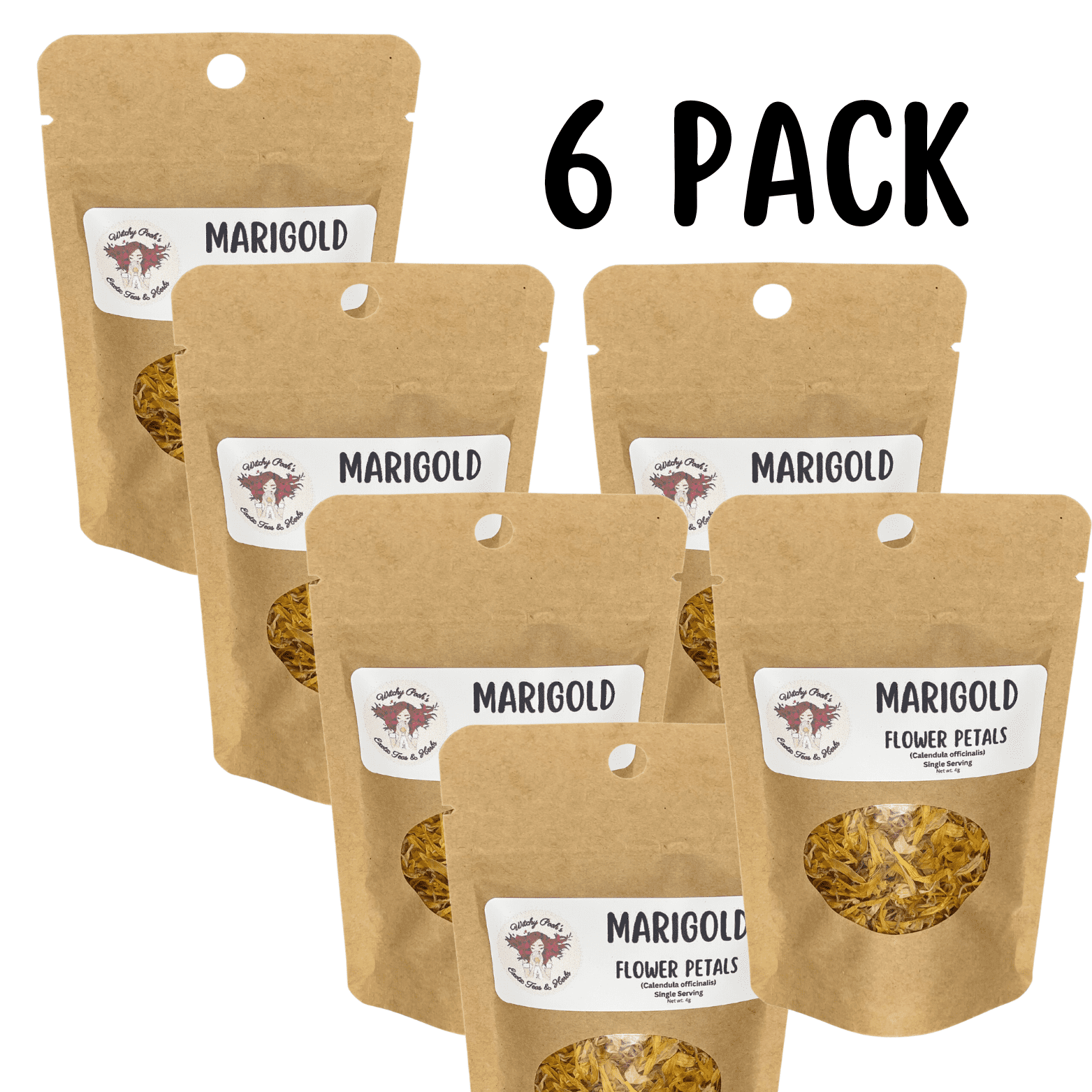 Witchy Pooh's Marigold Flower Petal Loose Leaf Calendula Herbal Tea for ...