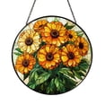Marigold Flower Stained Glass Suncatcher – Vibrant Floral Window Art ...