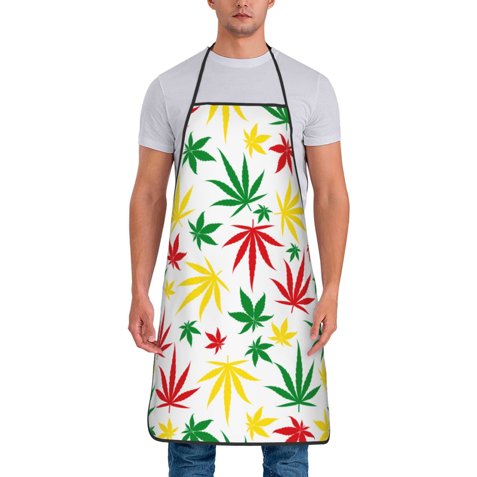 Marijuana Leaf (22) Aprons for Women Men Waterproof Apron Kitchen Chef ...