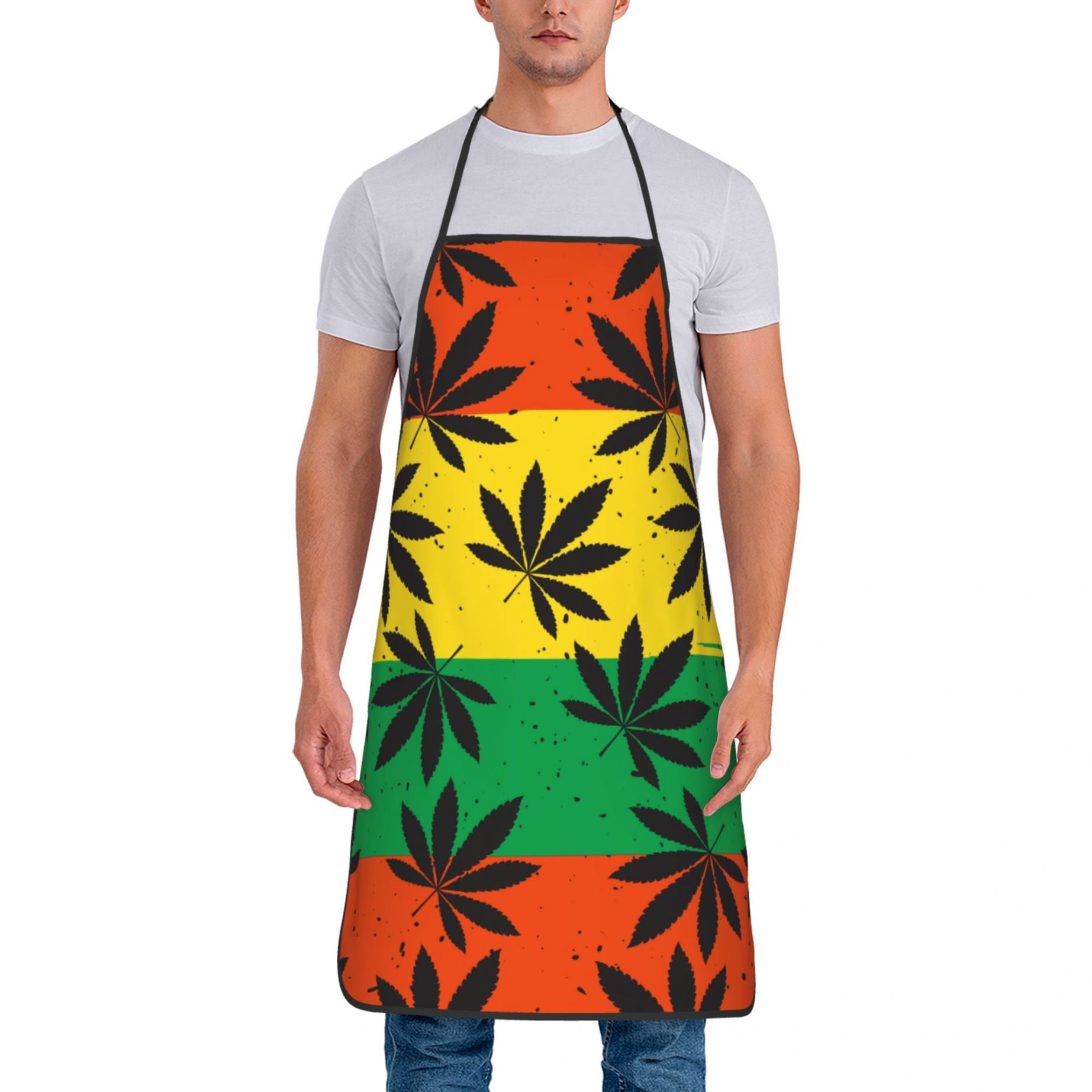 Marijuana Leaf (29) Aprons for Women Men Waterproof Apron Kitchen Chef ...