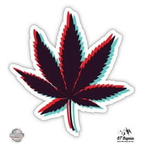 Marijuana Leaf Weed Canabis - 12" Vinyl Sticker Waterproof Decal ...