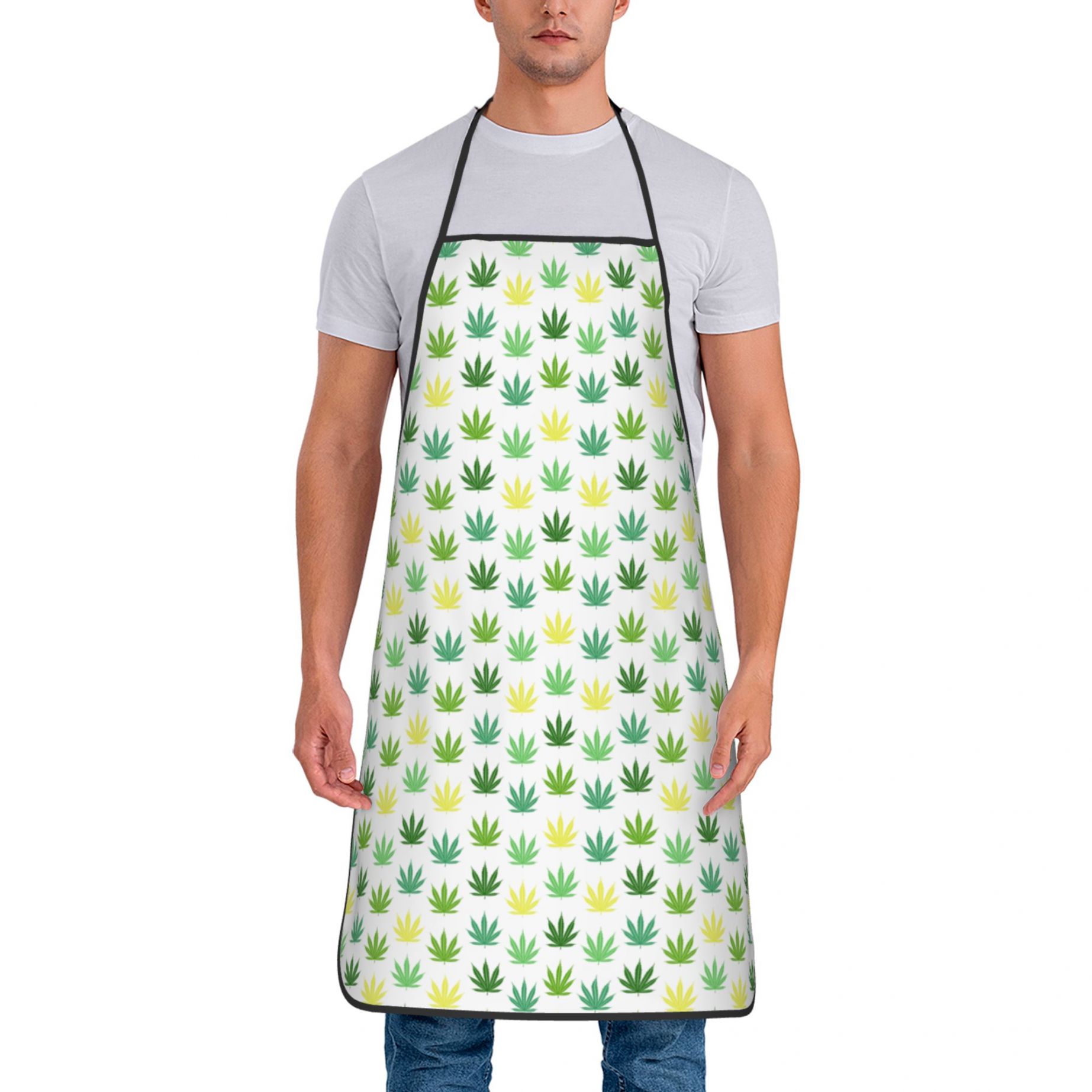 Marijuana Leaf (32) Aprons for Women Men Waterproof Apron Kitchen Chef ...