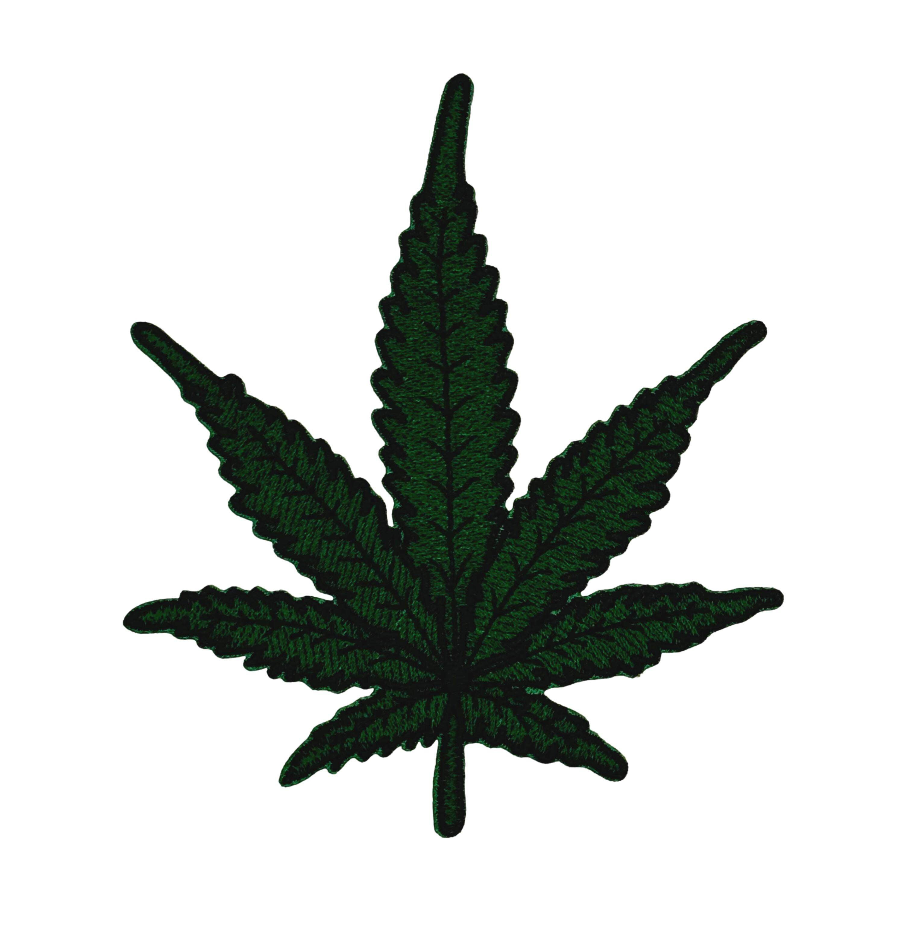 Marijuana Leaf Embroidered Iron-on Patch | Clayton Jewelry Labs ...