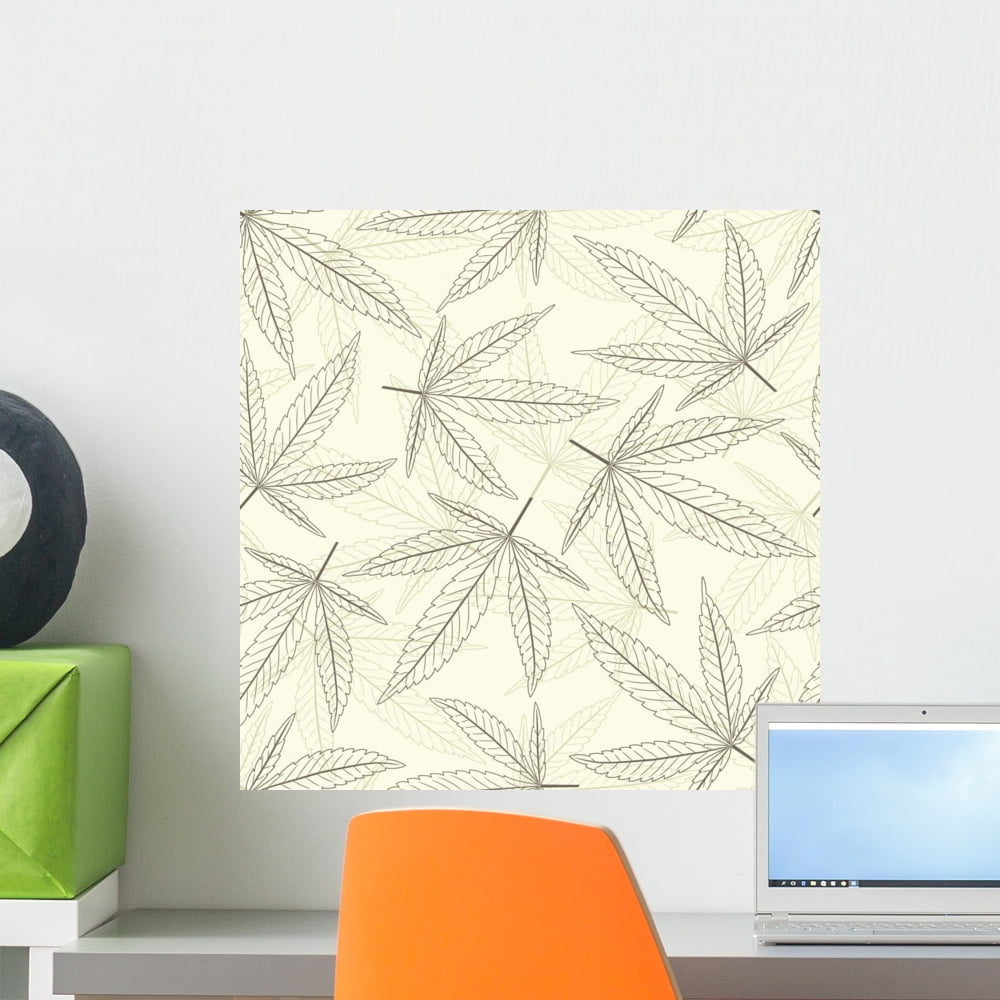 Marijuana Leaves Wall Mural by Wallmonkeys Peel and Stick Graphic (18 ...