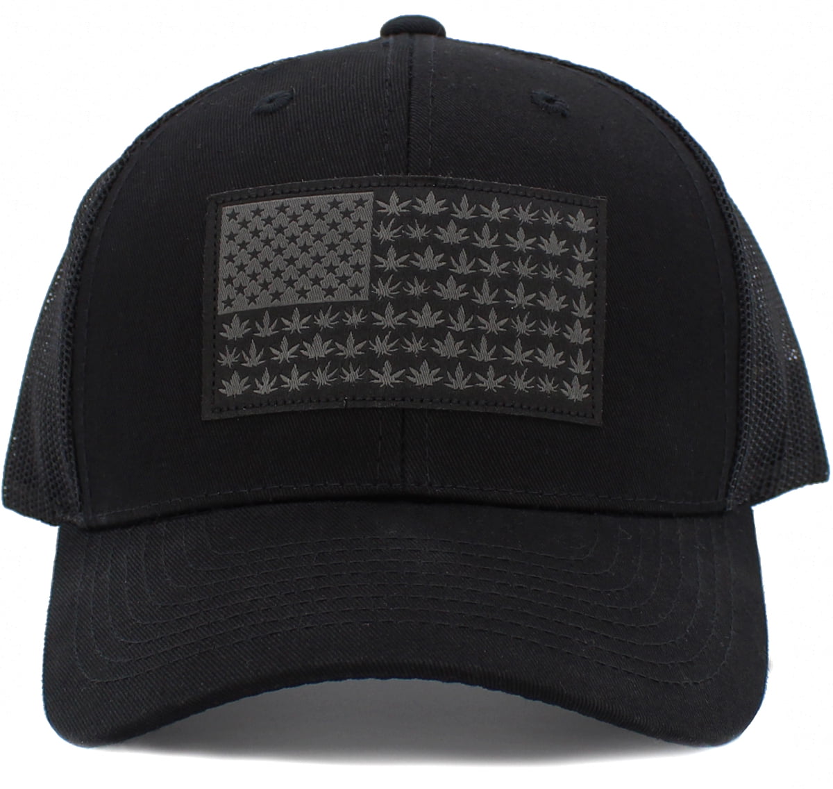 Marijuana MJ Flag Mesh Back Trucker Baseball Cap Hat Unisex - Walmart.com