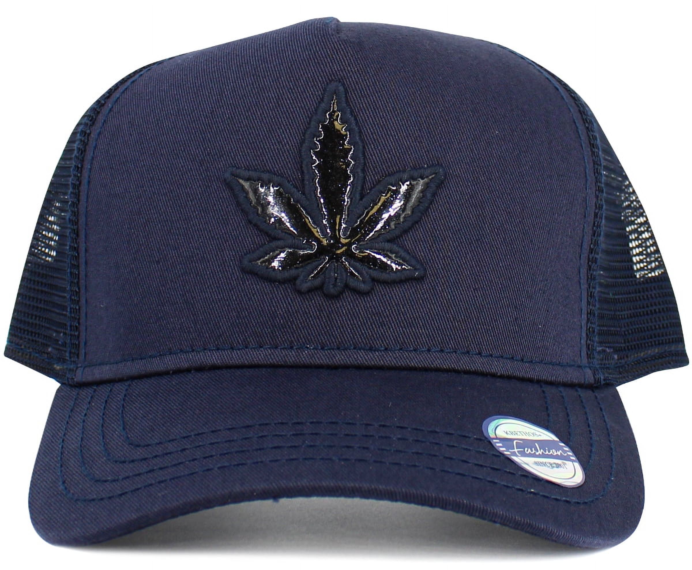 Marijuana MJ Mesh Back Trucker Baseball Cap Hat Snapback - Walmart.com