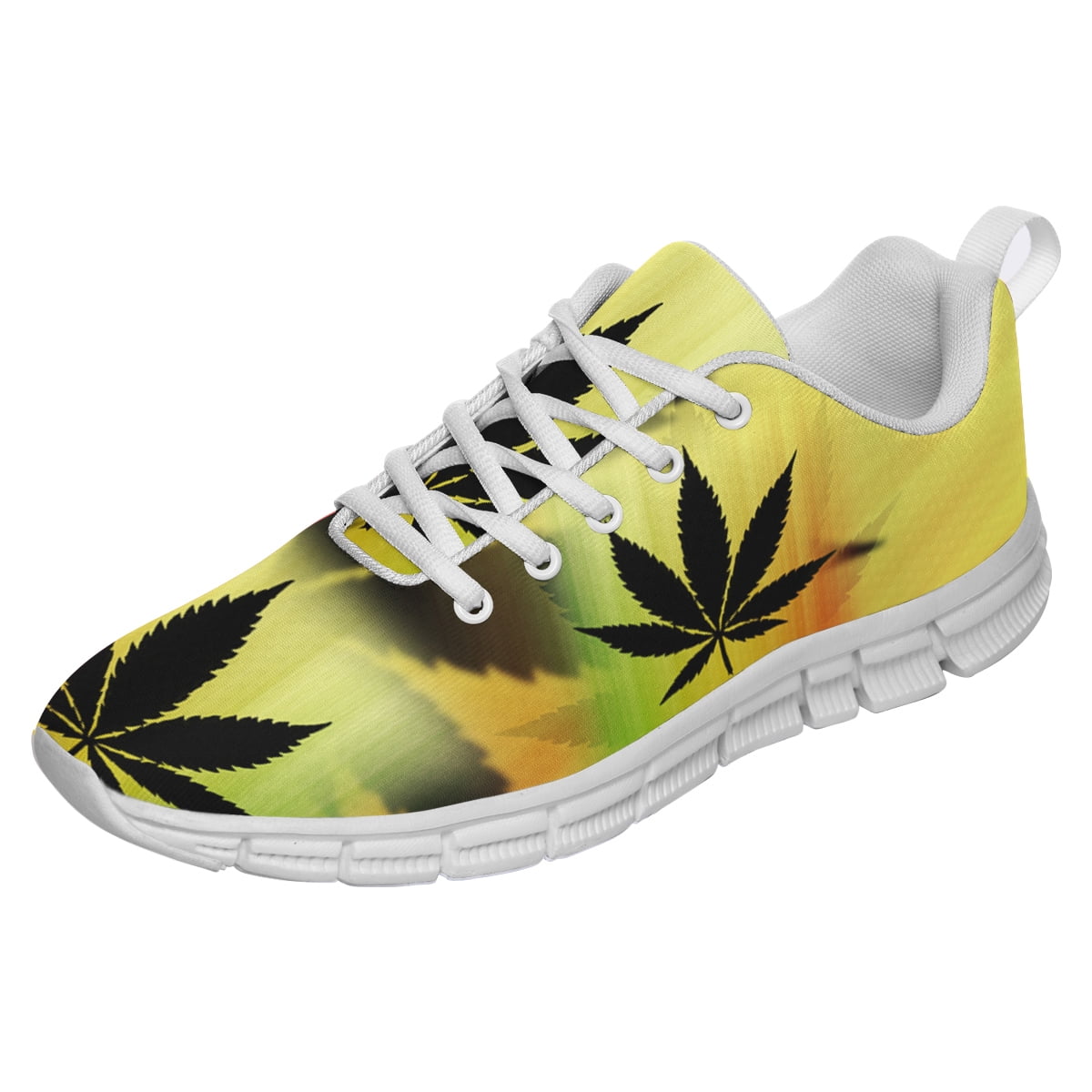 Marijuana Shoes For Men Women Pot Leaf 420 Weed Sneakers Cannabis Leaf ...