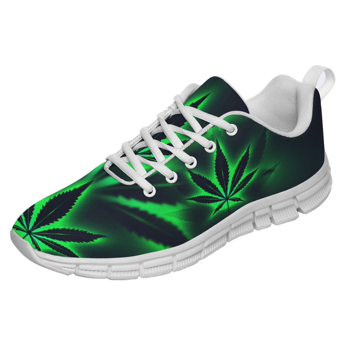 Marijuana Shoes For Men Women Pot Leaf 420 Weed Sneakers Cannabis Leaf ...
